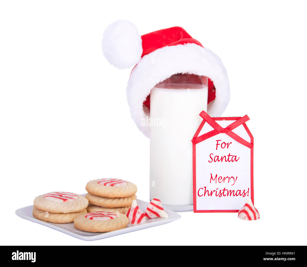 Santa hat sweet candy Cut Out Stock Images & Pictures - Alamy