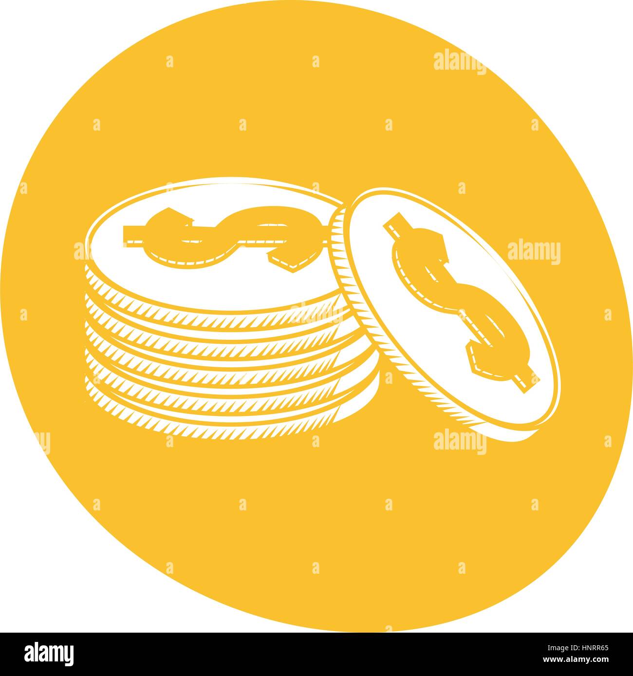 coins currency money stack icon color vector illustration eps 10 Stock ...
