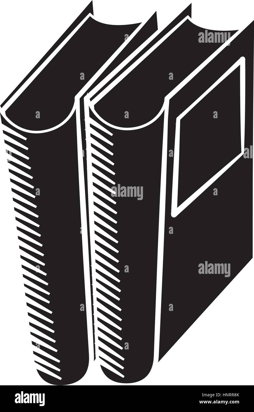 book library read learn pictogram vector illustration eps 10 Stock ...