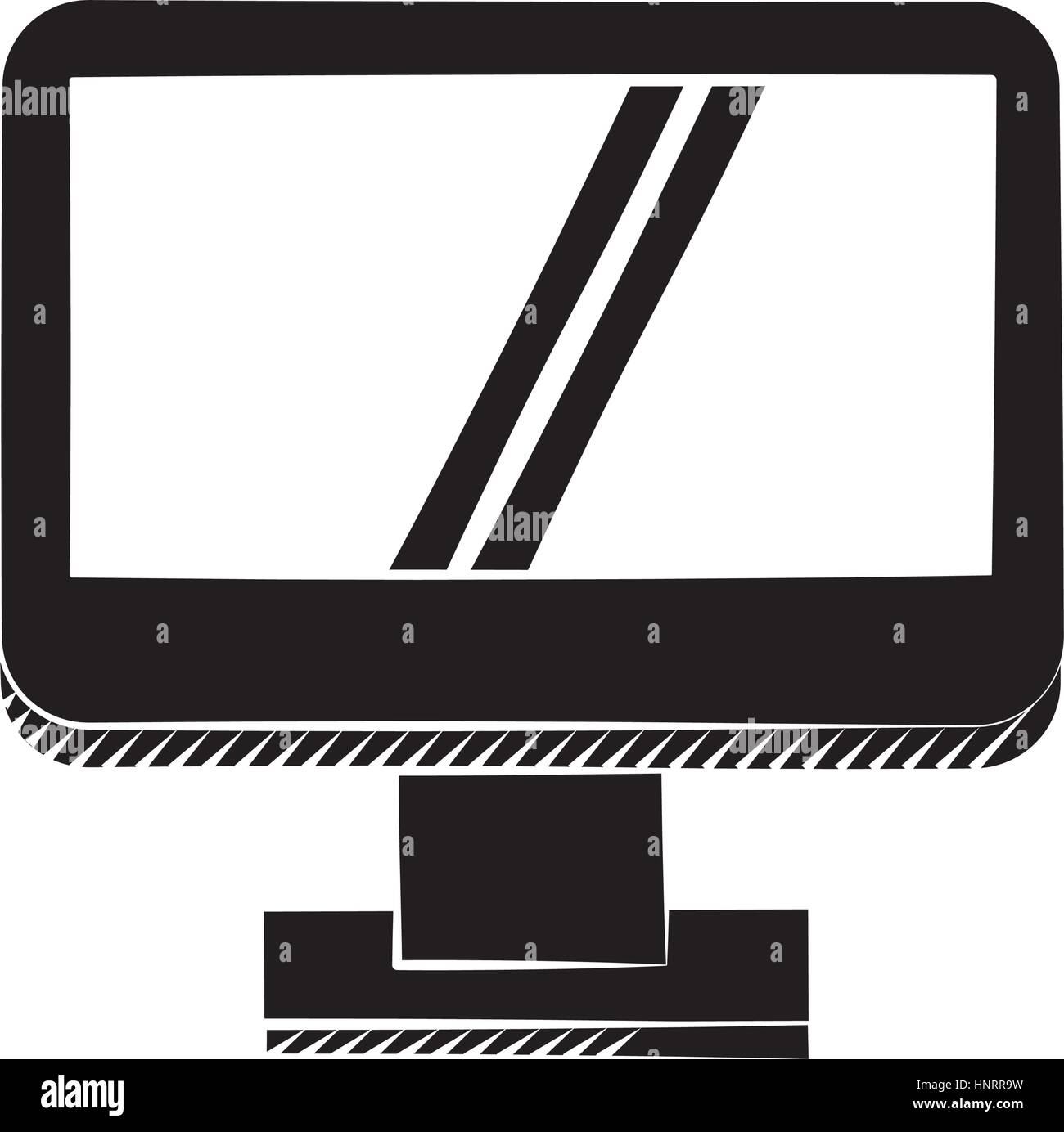 computer screen device technology pictogram vector illustration eps 10 Stock Vector Image & Art ...