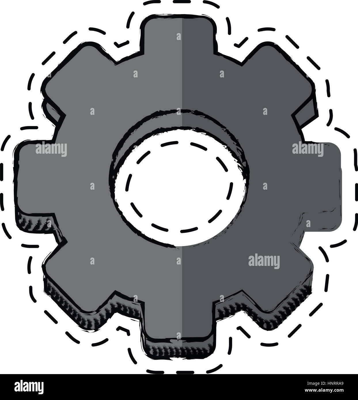 Cartoon gear construction engine work hi-res stock photography and ...