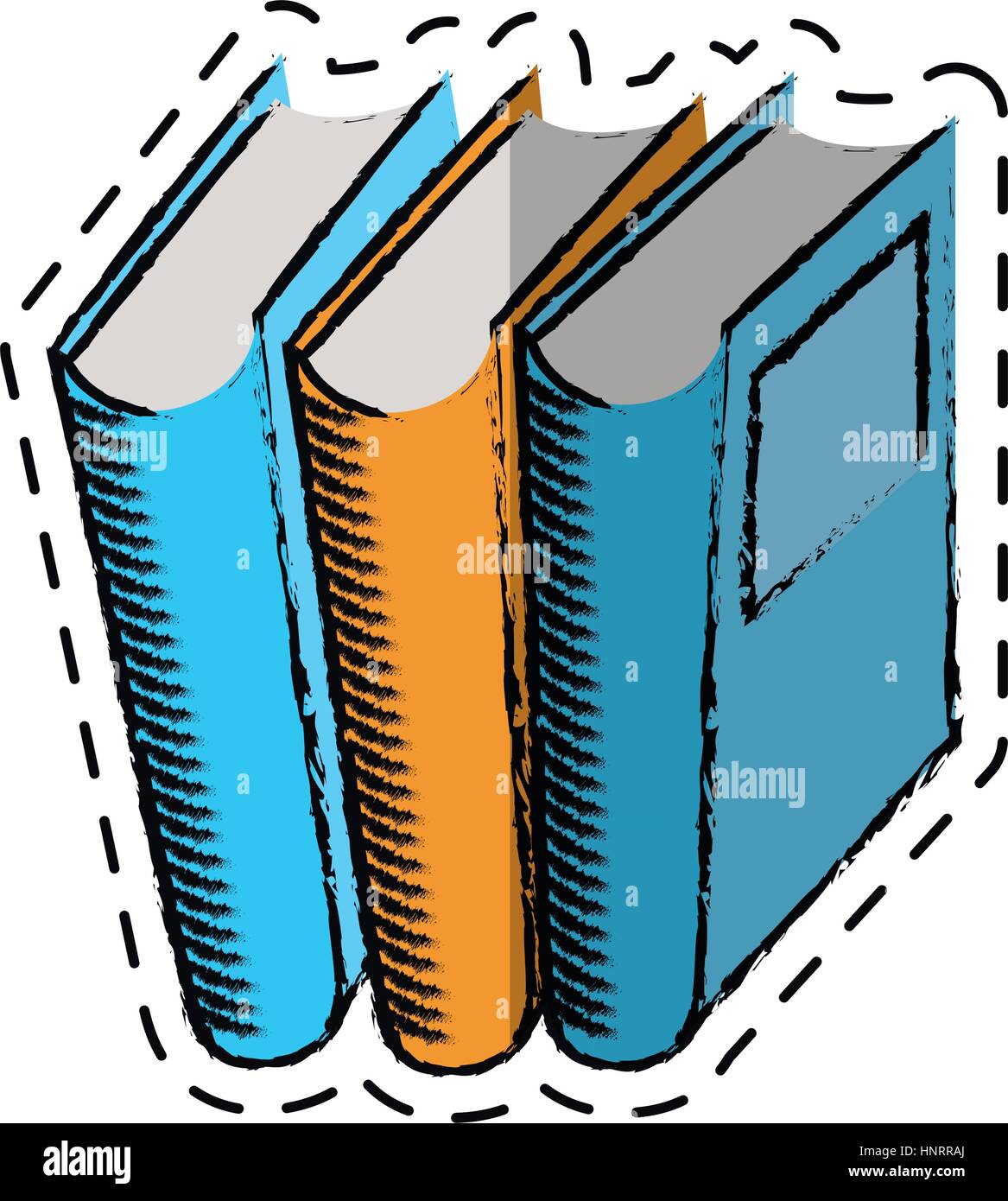 cartoon book library read learn vector illustration eps 10 Stock Vector ...
