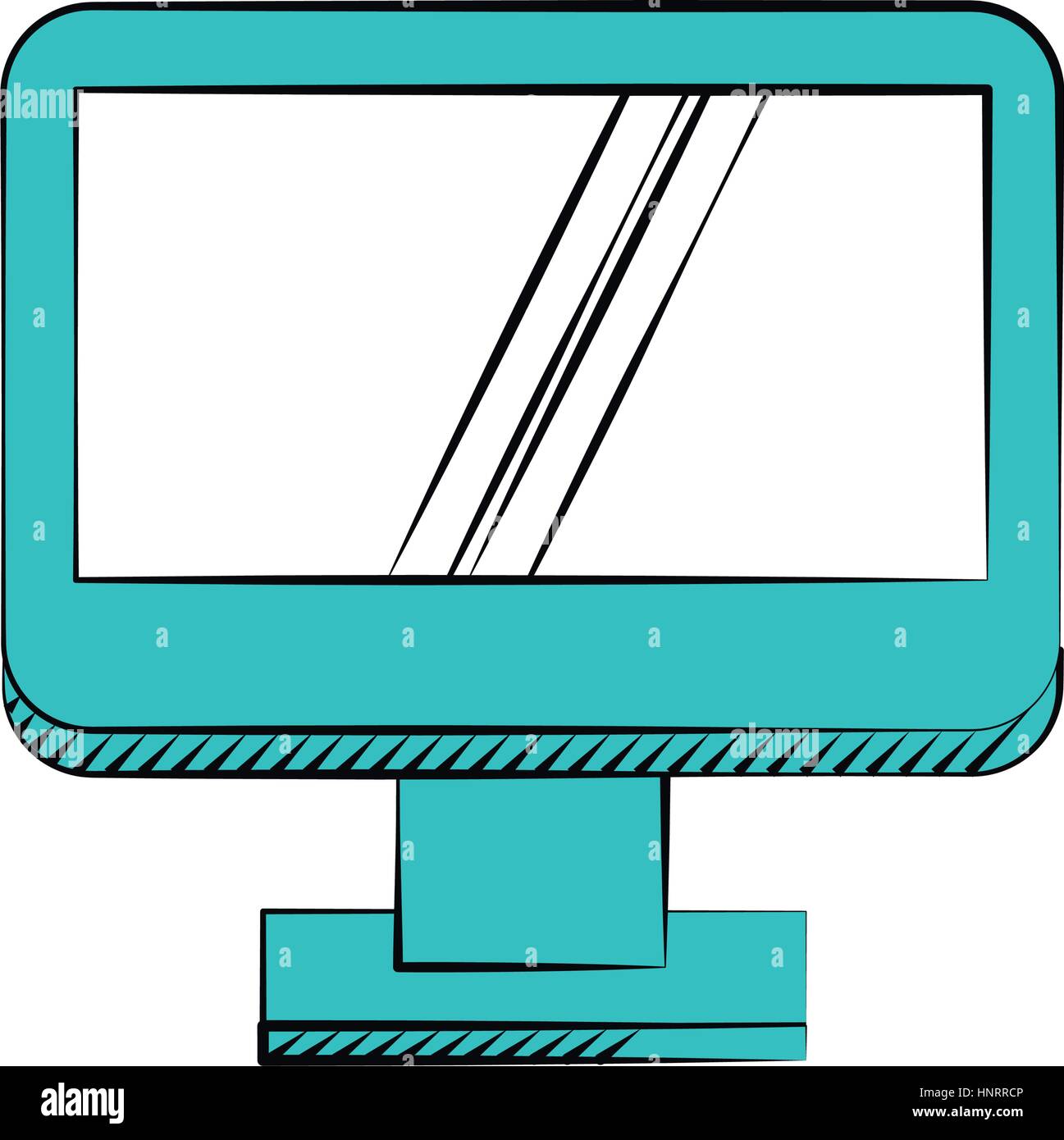 computer screen device technology vector illustration eps 10 Stock ...