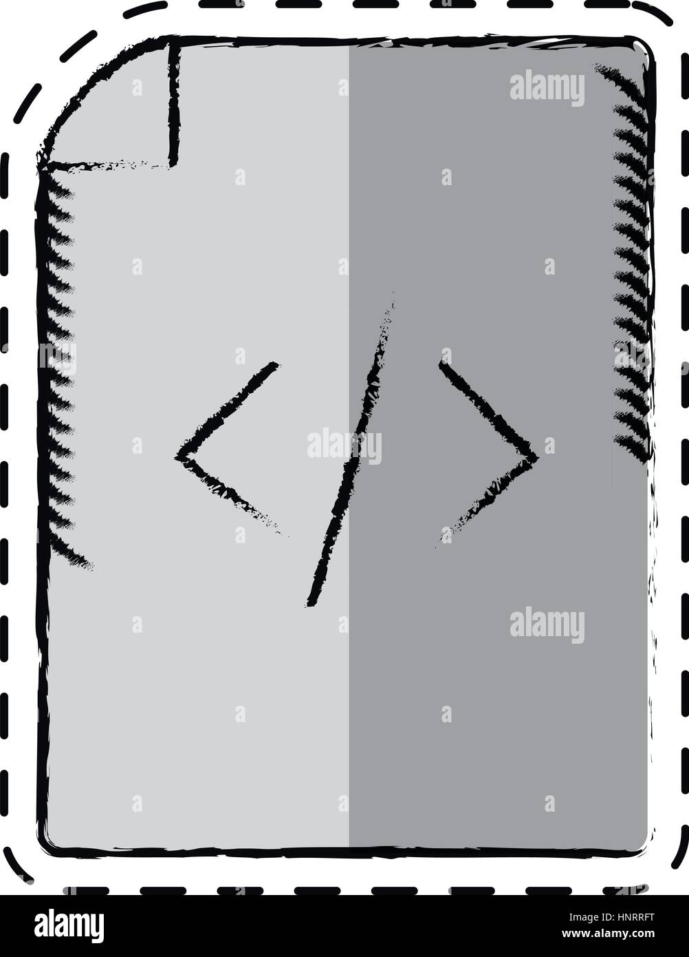 cartoon page html coding web vector illustration eps 10 Stock Vector ...