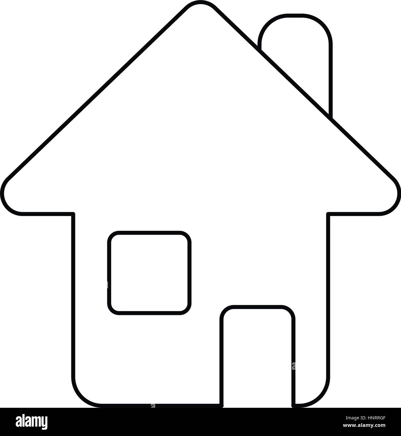 home page web symbol thin line vector illustration eps 10 Stock Vector ...