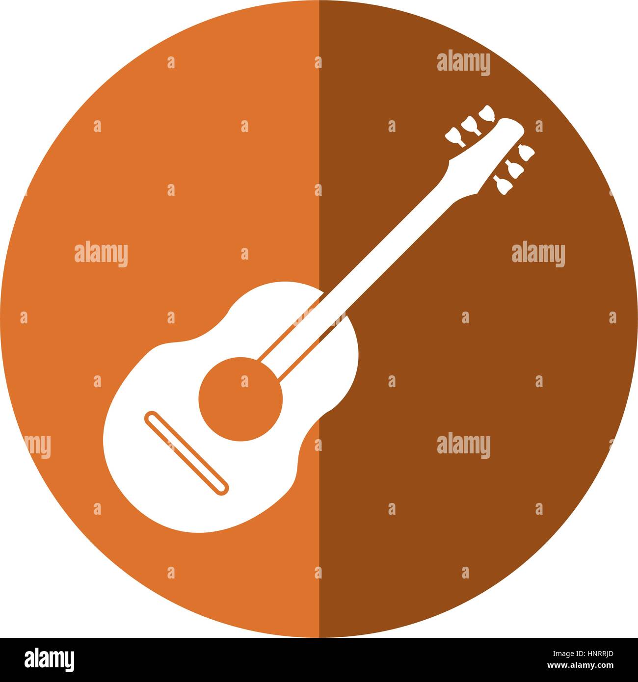 guitar traditional acoustic music shadow vector illustration eps 10 ...