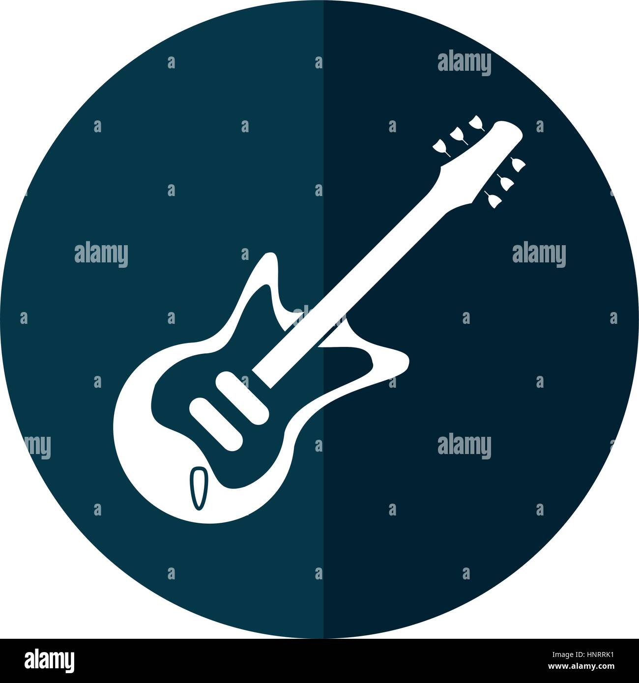 electric guitar musical instrument shadow vector illustration eps 10 ...