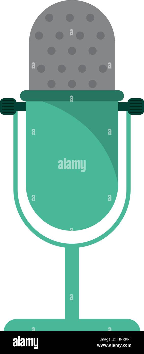 vintage microphone studio style vector illustration eps 10 Stock Vector ...