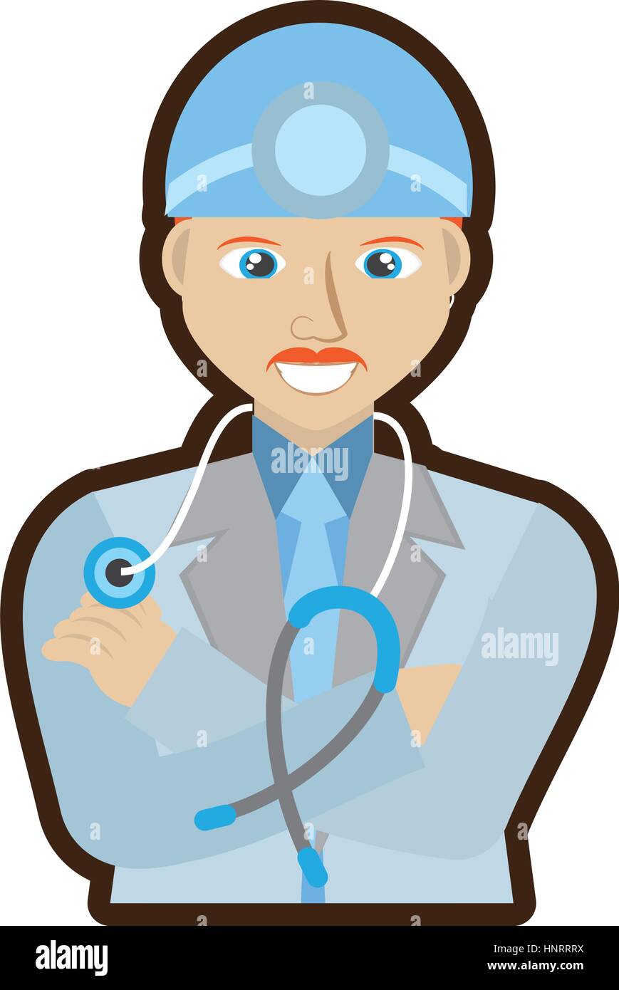 doctor stethoscope head mirror vector illustration eps 10 Stock Vector ...
