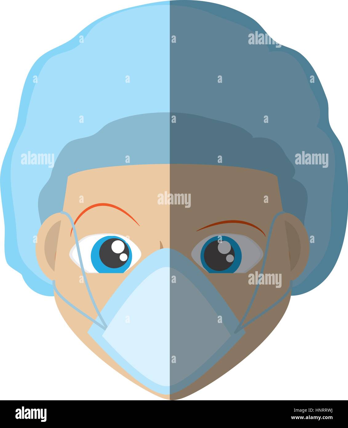 face doctor mask medical vector illustration eps 10 Stock Vector Image ...