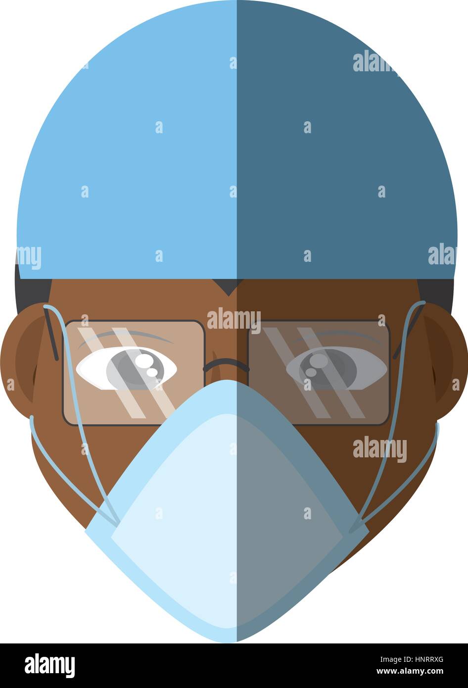 face doctor mask medical care healthy vector illustration eps 10 Stock ...