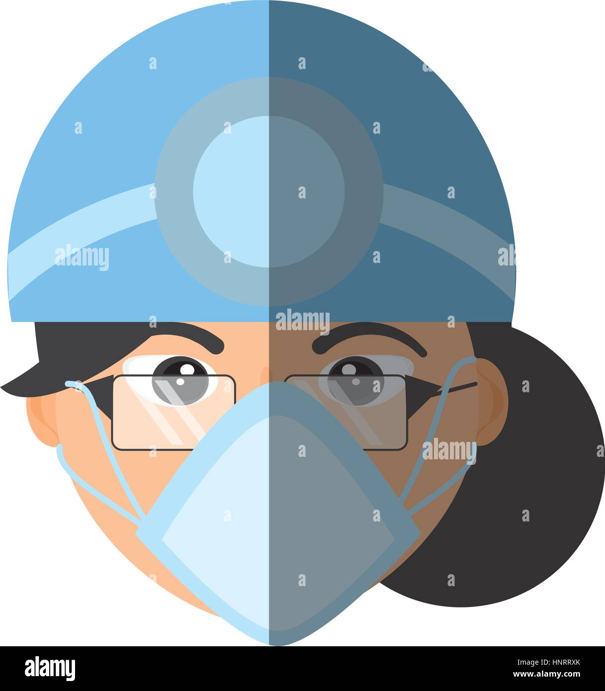 Nurse protective medical cap surgical Stock Vector Images - Alamy