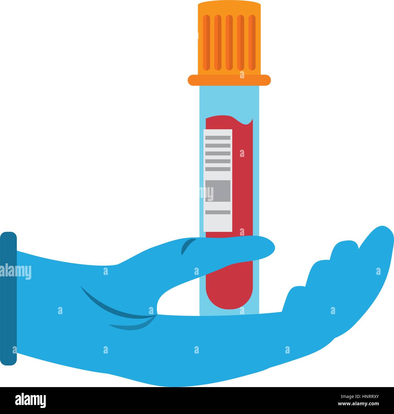 Blood vial hand Stock Vector Images - Alamy