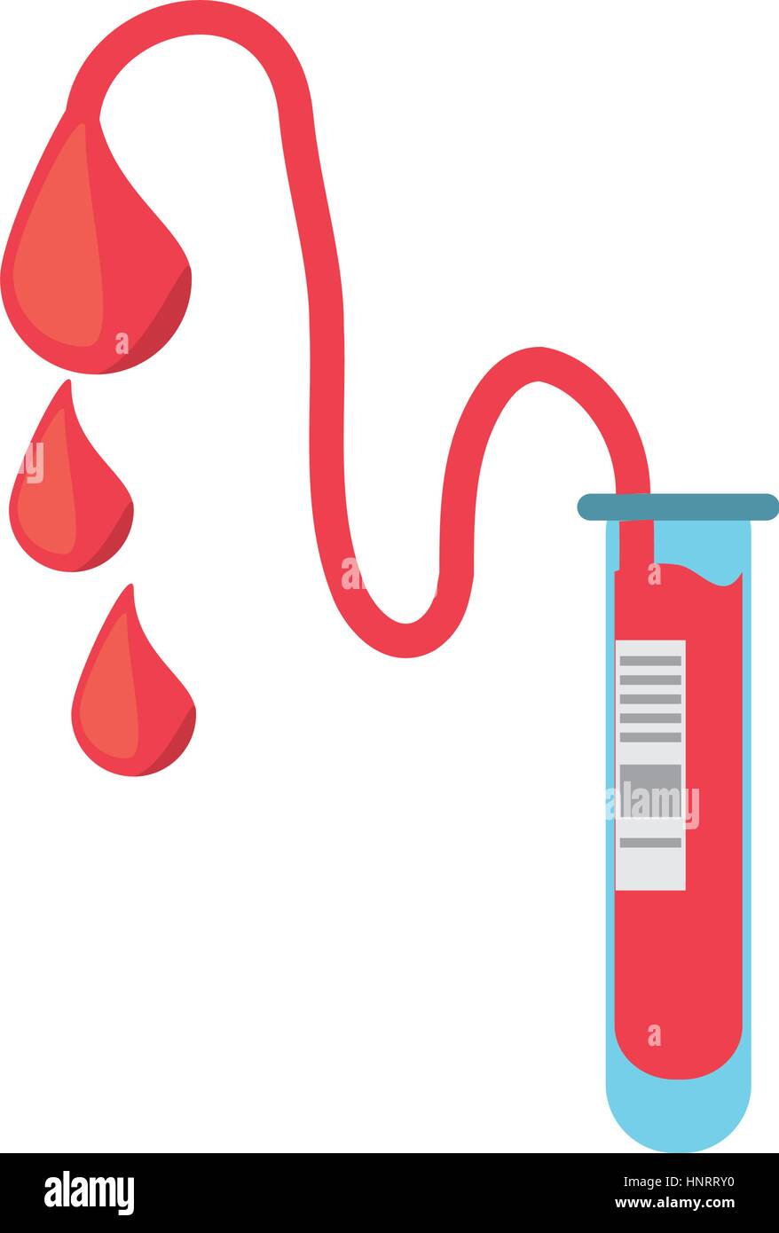 test tube donation healthcare vector illustration eps 10 Stock Vector ...