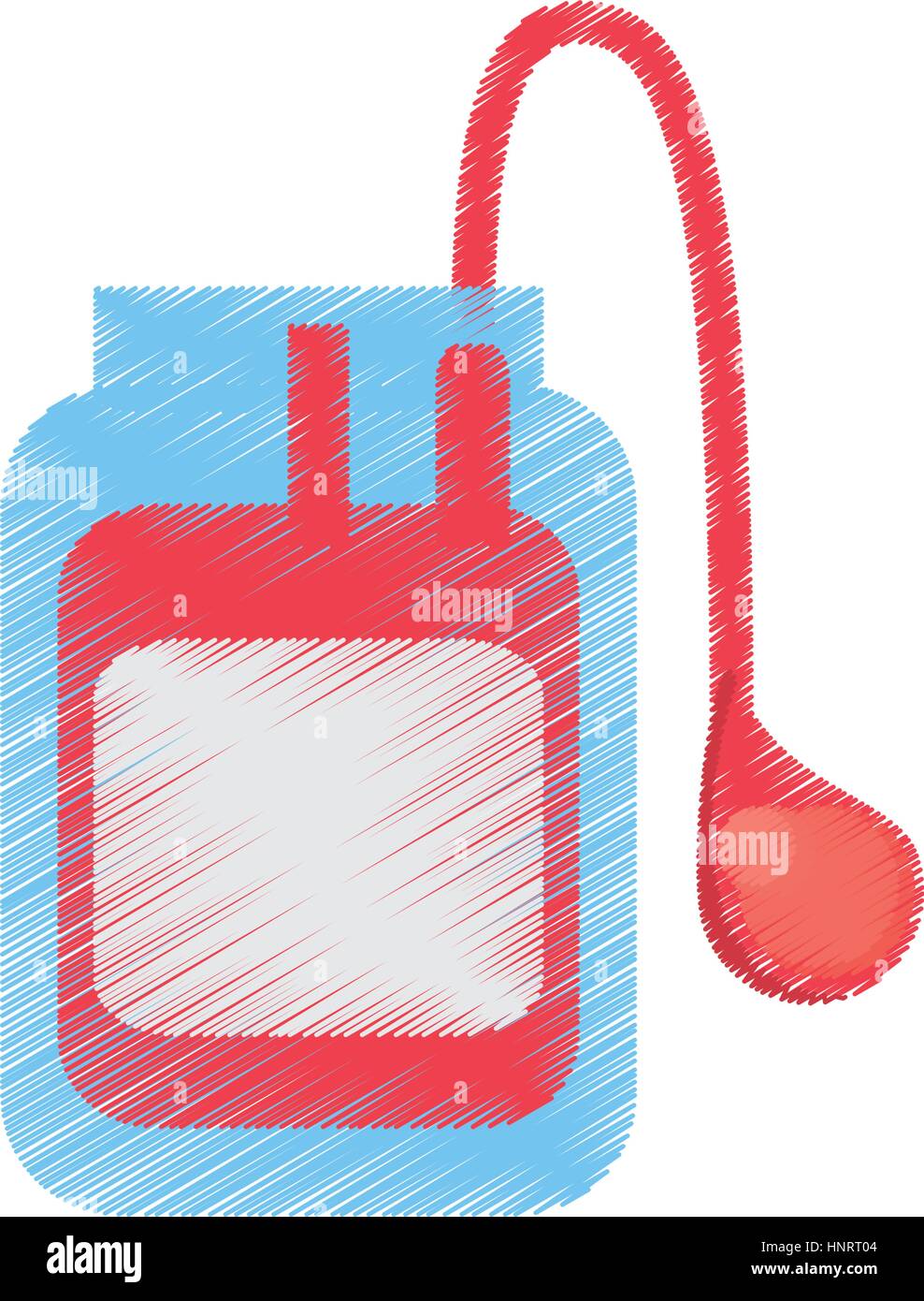 drawing medical blood bag donation vector illustration eps 10 Stock ...