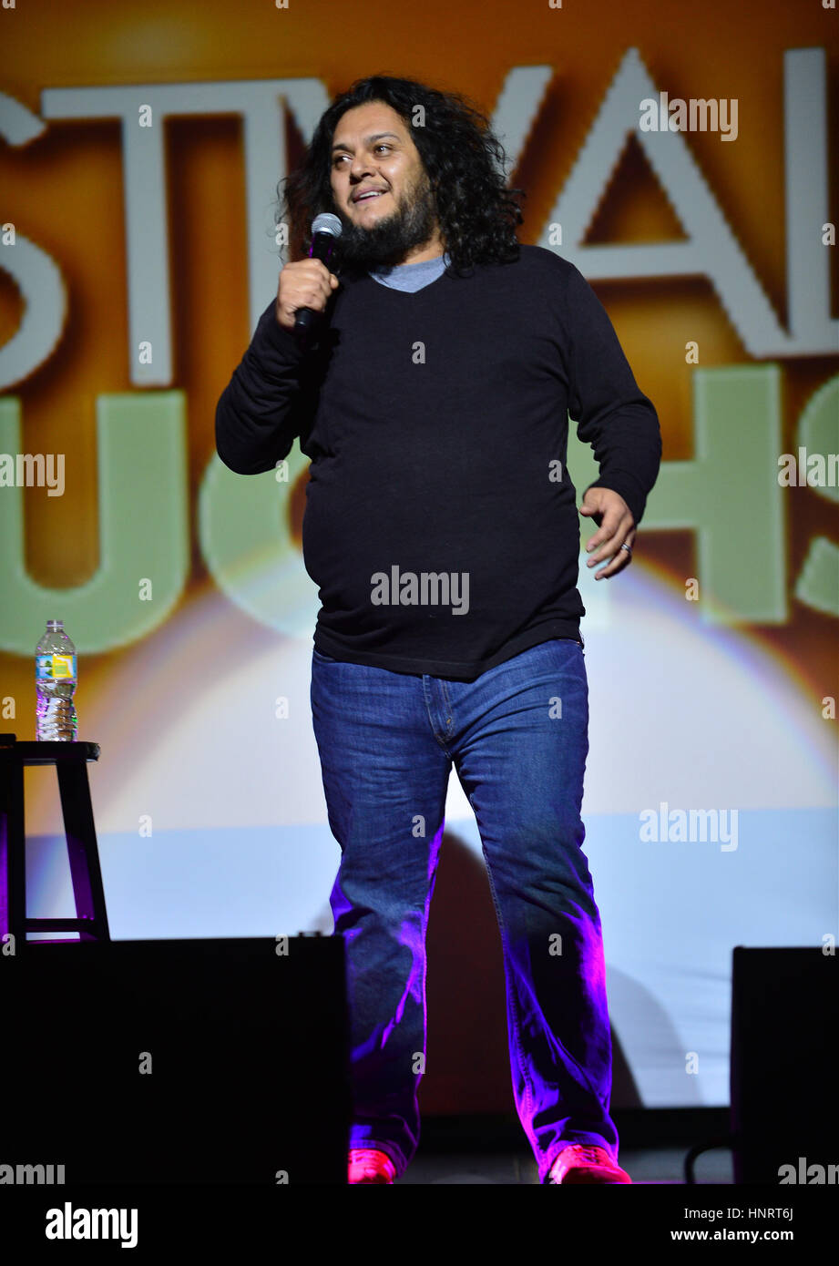 Felipe Esparza performing onstage at the Miami Festival of Laughs at ...