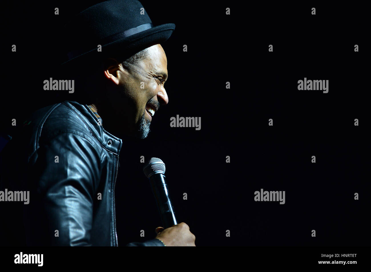 Mike Epps performing onstage at the Miami Festival of Laughs at James L ...