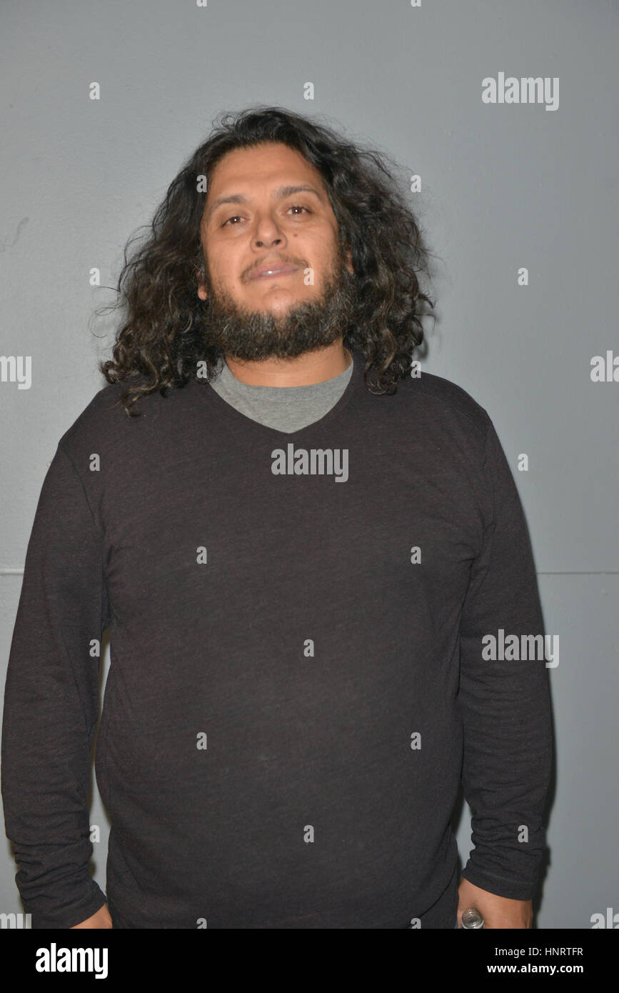 Felipe Esparza backstage at the Miami Festival of Laughs at James L ...
