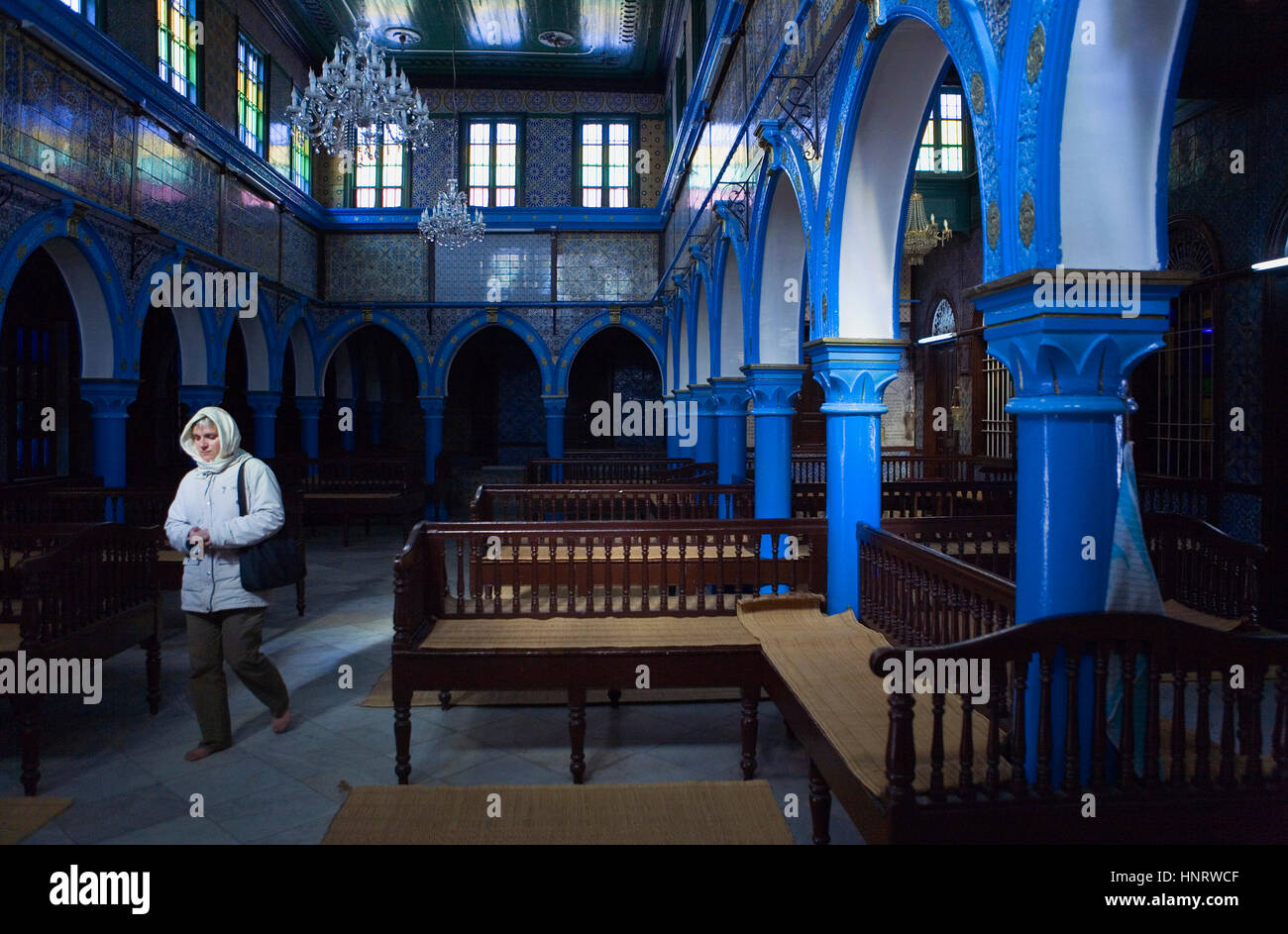 Tunisia.Djerba. synagogue el ghriba Stock Photo - Alamy