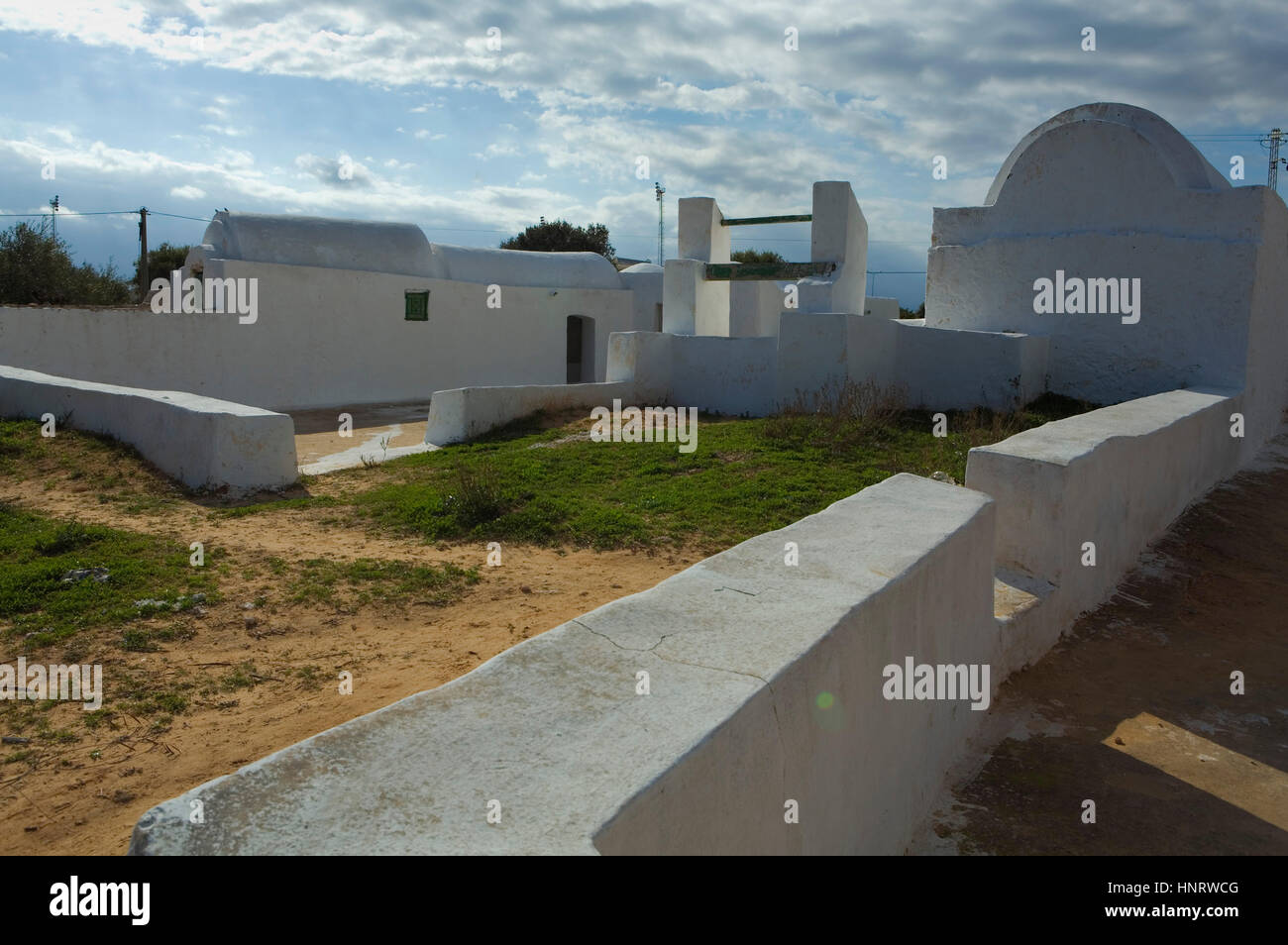 Tunisia.Djerba. traditional architecture. Menzel near Mahboubine Stock ...