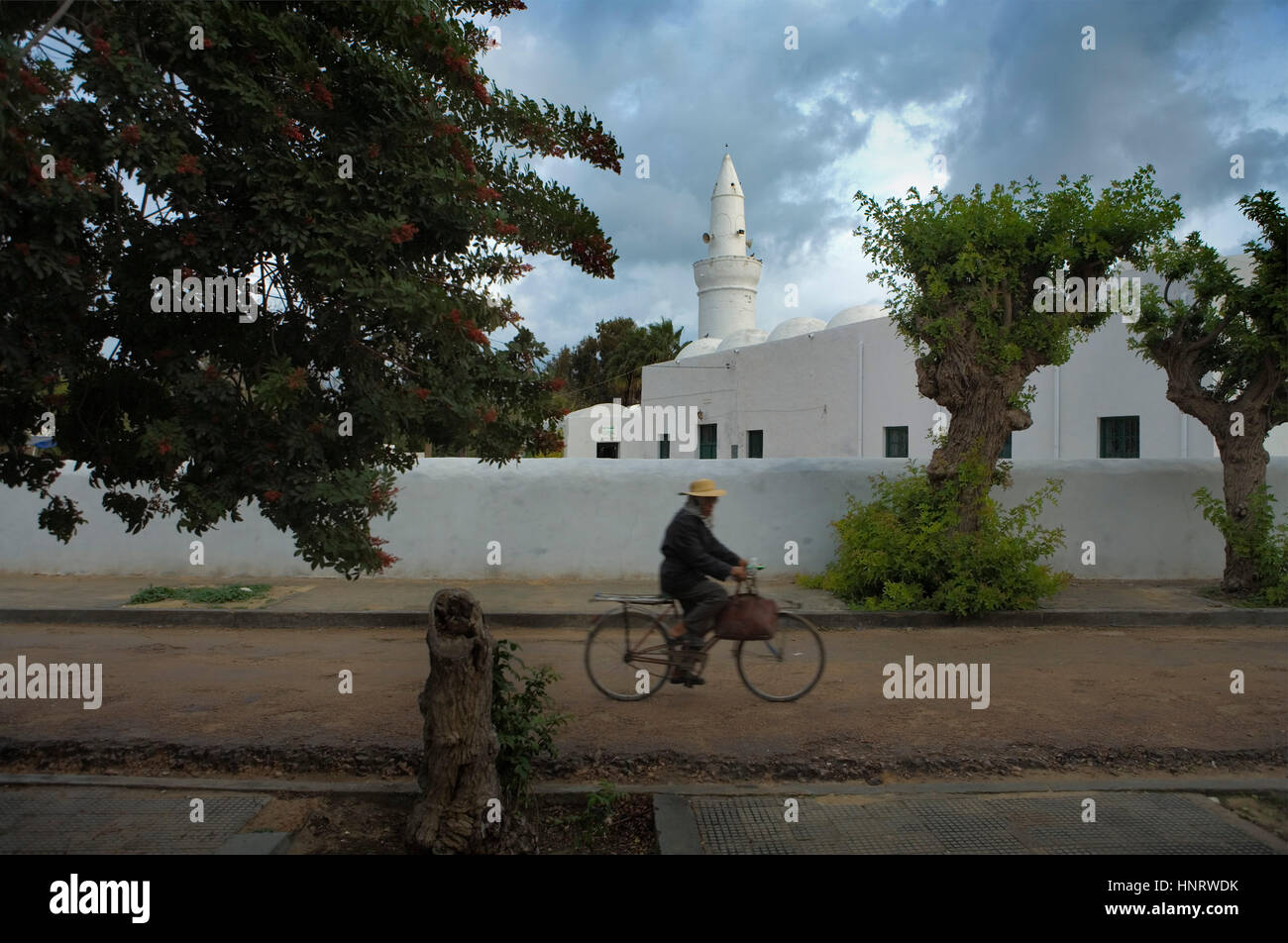 Tunisia.Djerba.Houmt Souk.Turkish mosque Stock Photo - Alamy