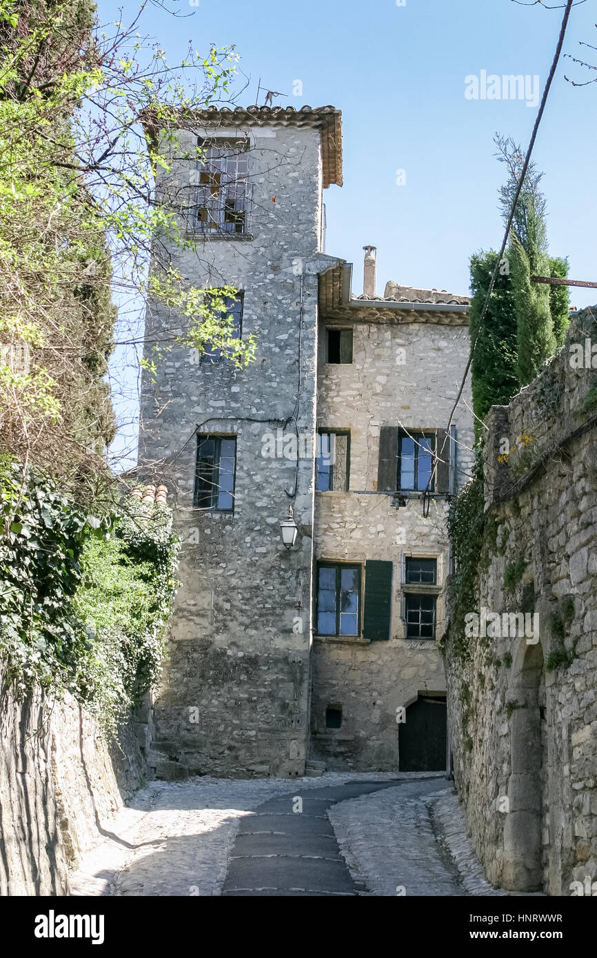 medieval village of Vaison-la-Romaine, Vaucluse, Provence-Alpes-Côte d ...