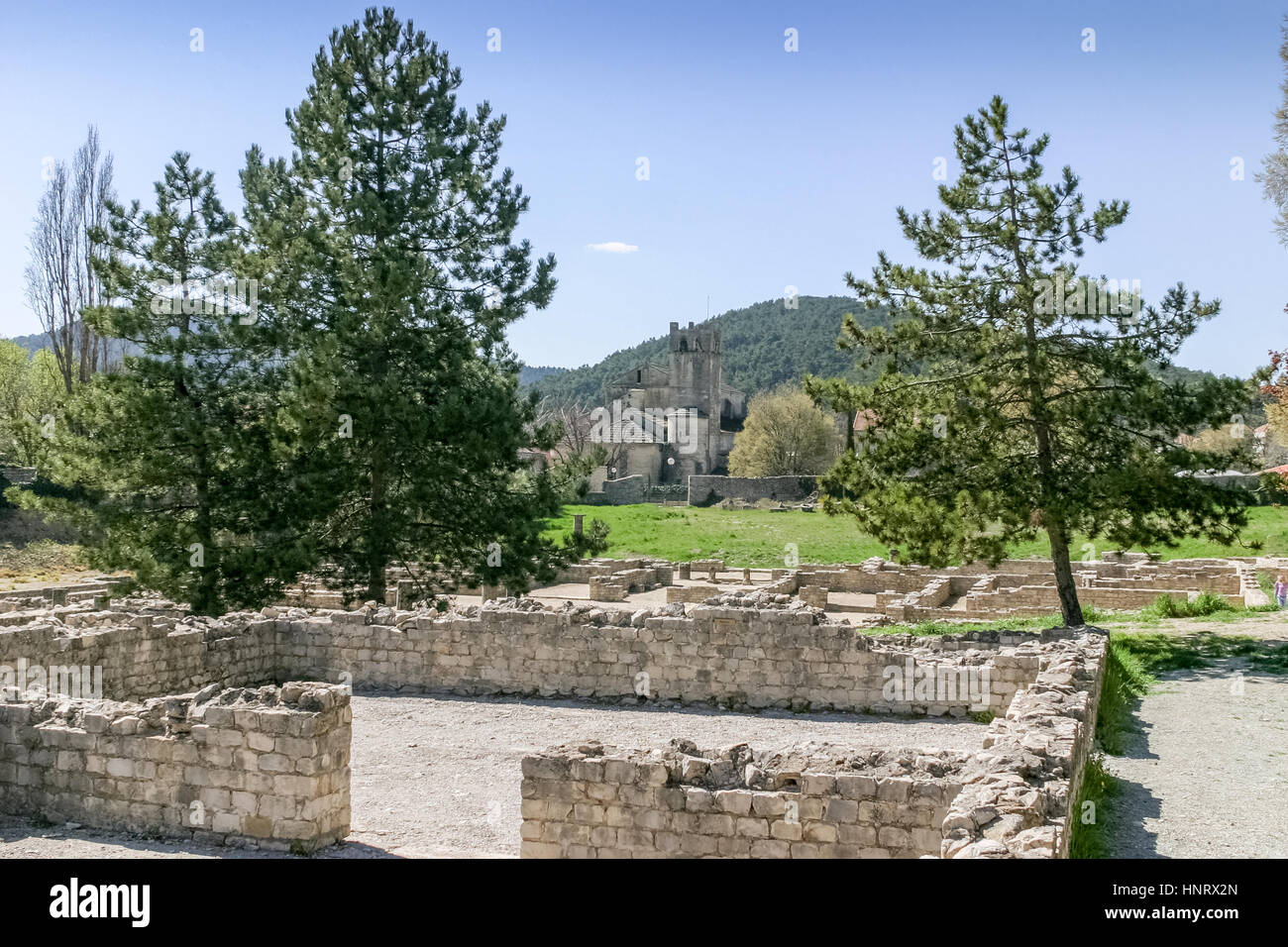 excavated roman village of Vaison-la-Romaine, Vaucluse, Provence-Alpes ...