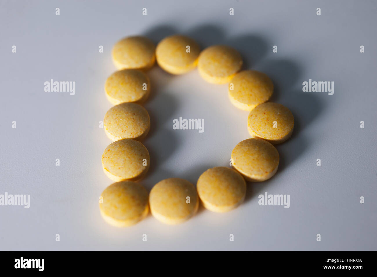 Vitamin D tablets Stock Photo - Alamy