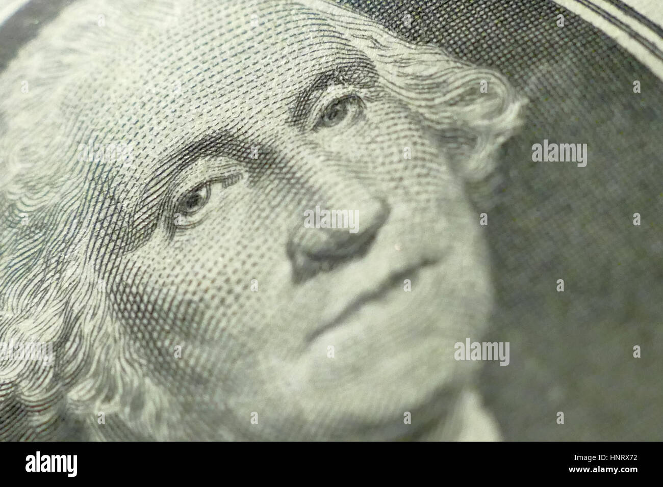 Part of One Dollar Bill Macro Shot Stock Photo - Alamy