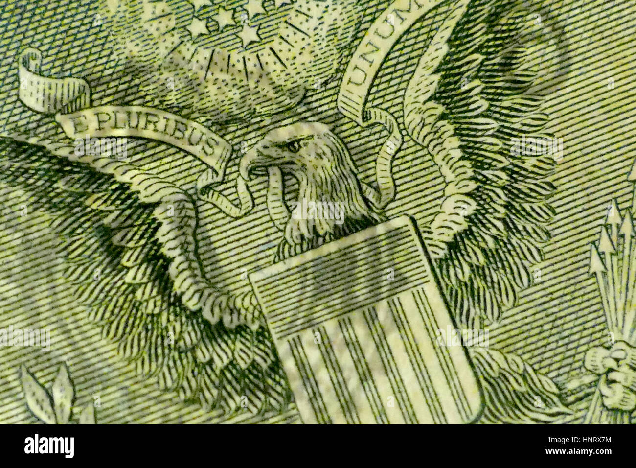 Part of One Dollar Bill Macro Shot Stock Photo - Alamy