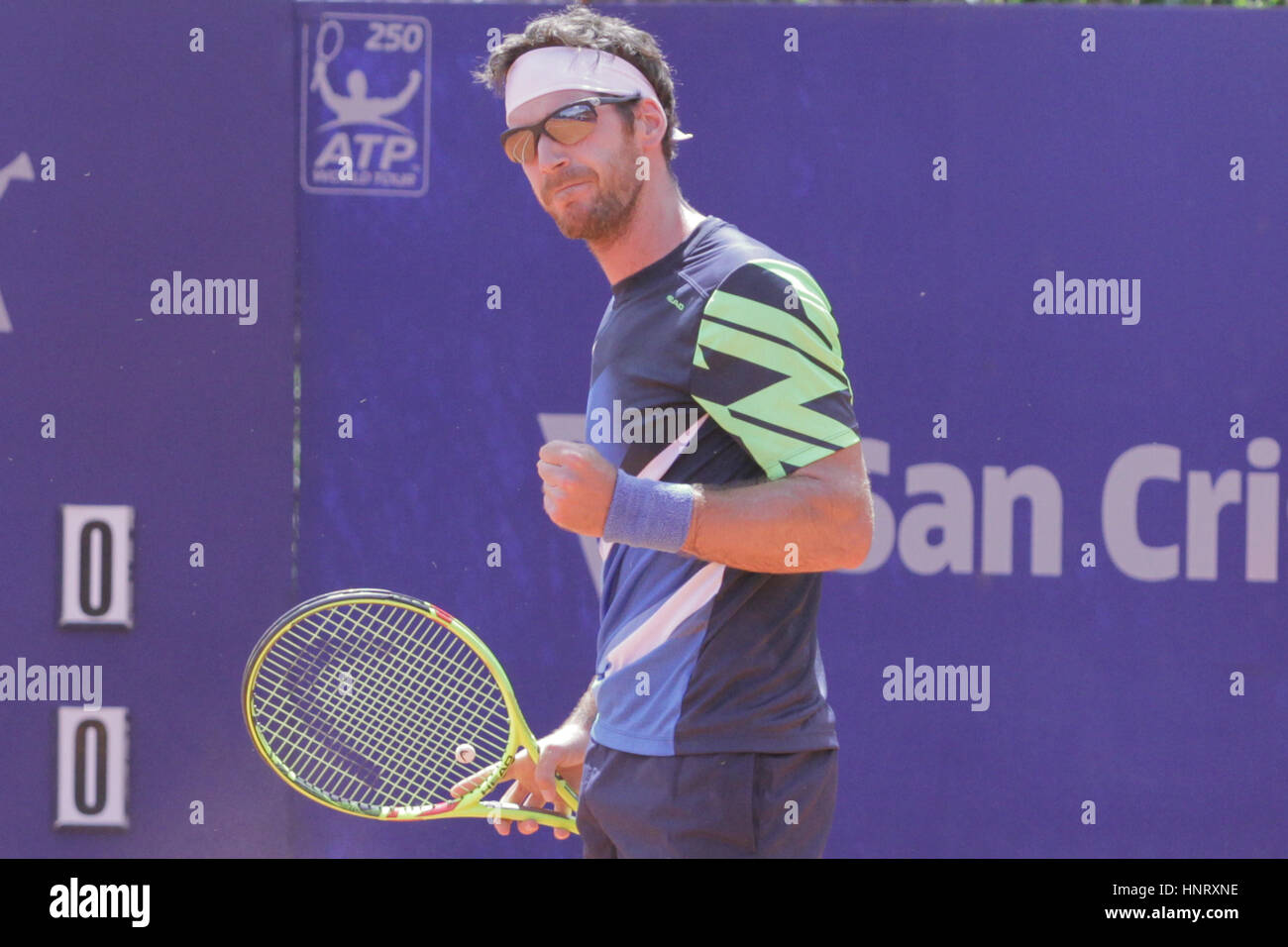 Buenos Aires, Argentina. 15th February 2017. Austrian player Gerald ...