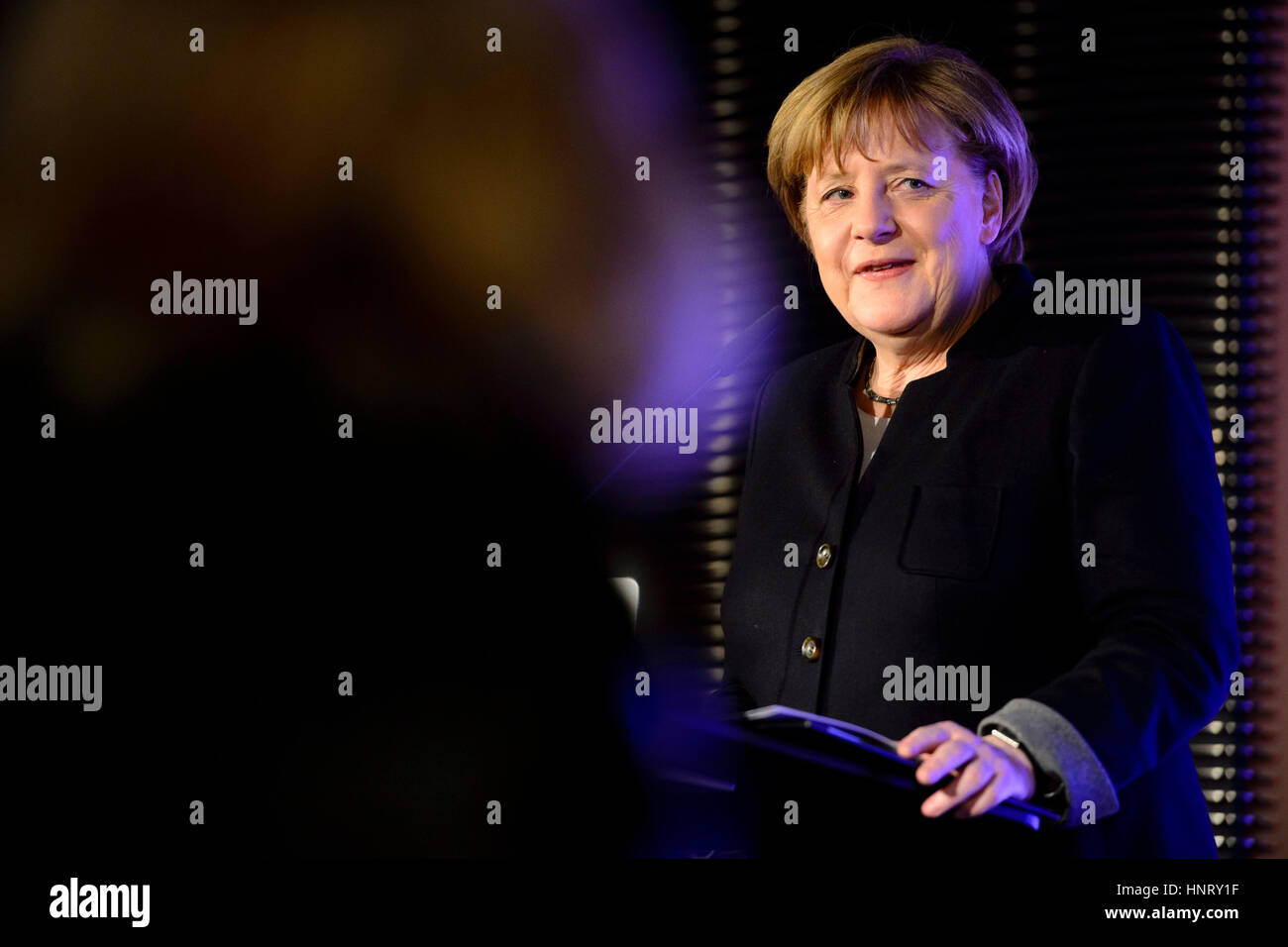 Berlin, Germany. 15th Feb, 2017. The German chancellor Angela Merkel ...