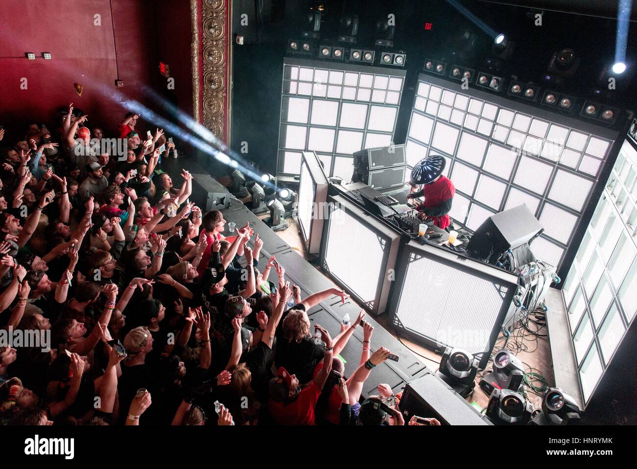 Madison, Wisconsin, USA. 14th Feb, 2017. DATSIK (TROY BEETLES) during ...
