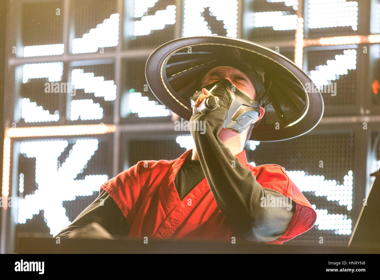 Madison, Wisconsin, USA. 14th Feb, 2017. DATSIK (TROY BEETLES) during ...