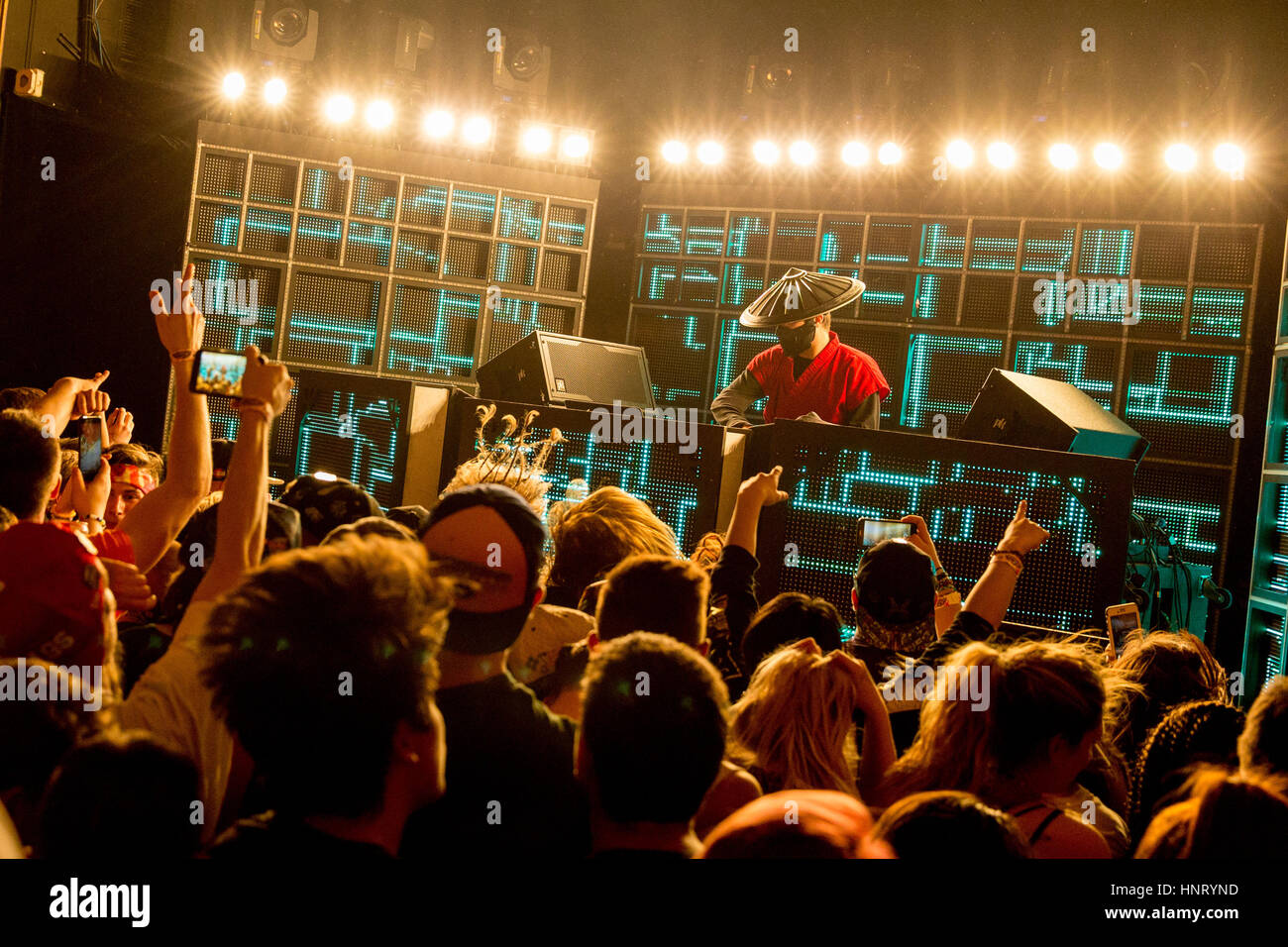Madison, Wisconsin, USA. 14th Feb, 2017. DATSIK (TROY BEETLES) during ...