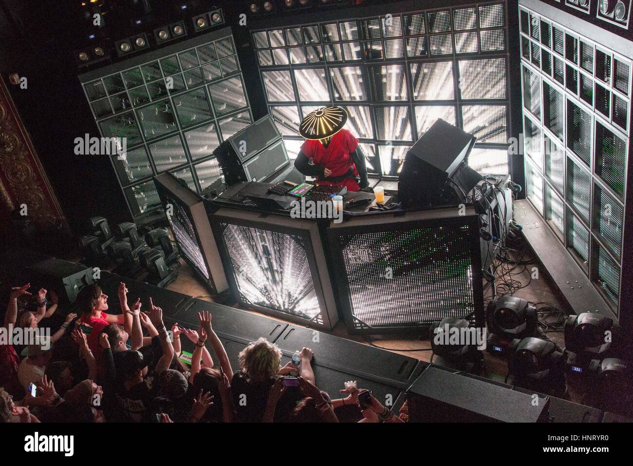 Madison, Wisconsin, USA. 14th Feb, 2017. DATSIK (TROY BEETLES) during ...