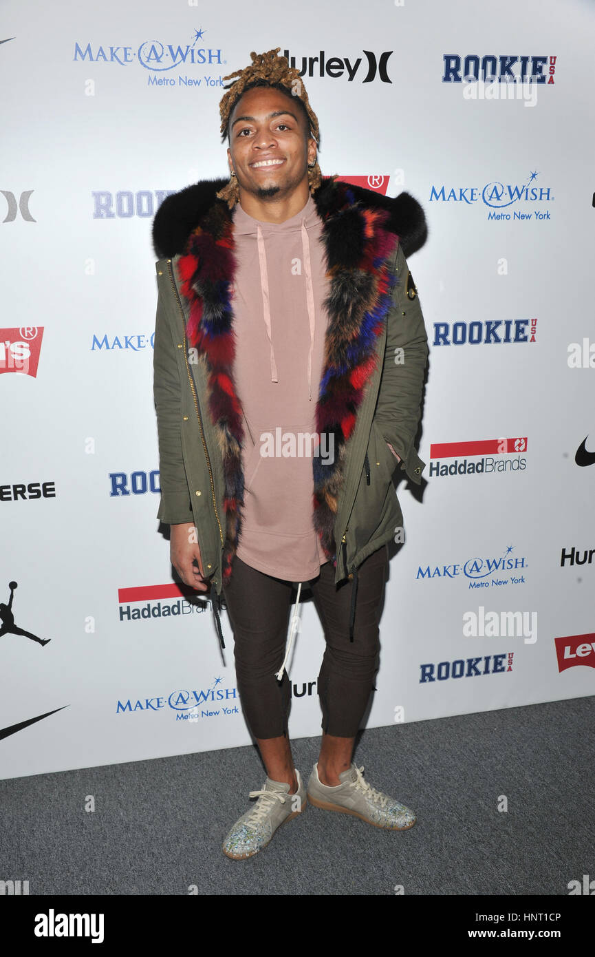 New York, NY, USA. 15th Feb, 2017. Buster Skrine at the Rookie USA ...