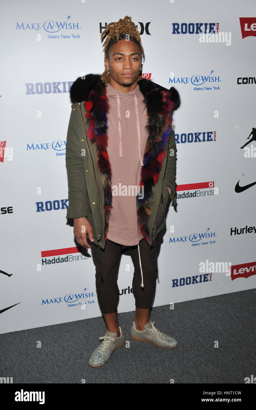 New York, NY, USA. 15th Feb, 2017. Buster Skrine at the Rookie USA ...