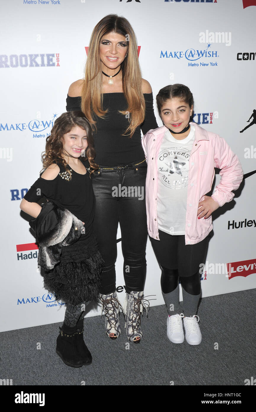 New York, NY, USA. 15th Feb, 2017. Audriana Giudice, Teresa Giudice and ...