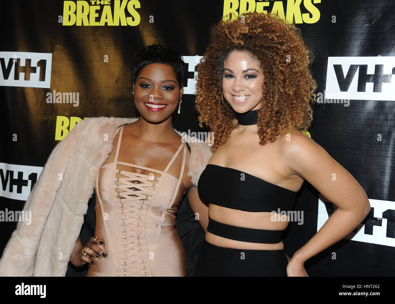 New York, USA. 15th February 2017. Afton Williamson and Daisha Graf ...