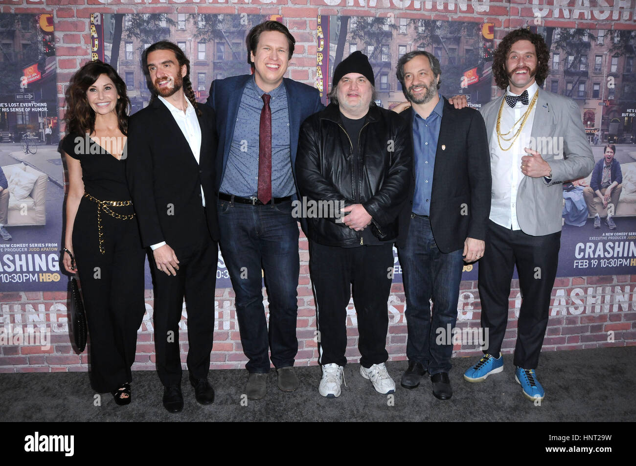 Hollywood, CA, USA. 15th Feb, 2017. Gina Gershon, George Basil, Pete ...