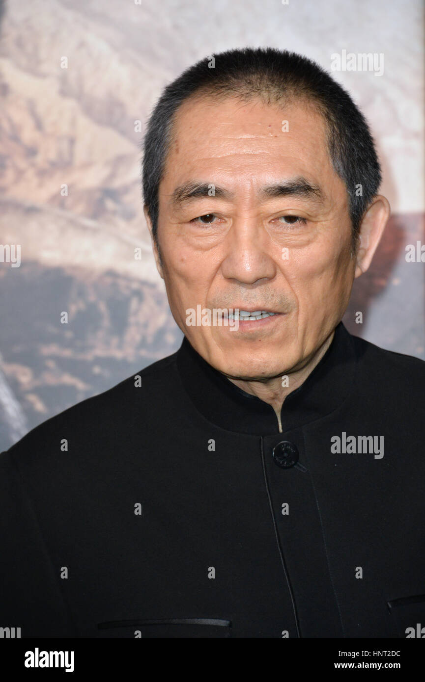 Los Angeles, USA. 15th February 2017. Director Zhang Yimou at the ...