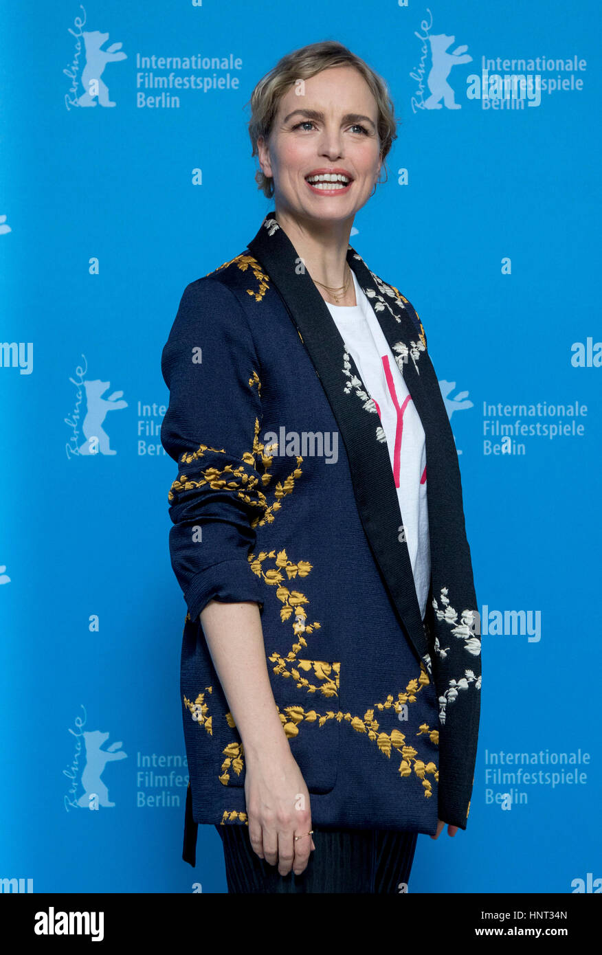 Berlin, Germany. 15th Feb, 2017. Actress Nina Hoss poses at the ...