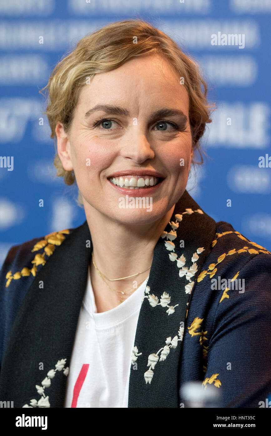 Berlin, Germany. 15th Feb, 2017. Actress Nina Hoss poses at the press ...