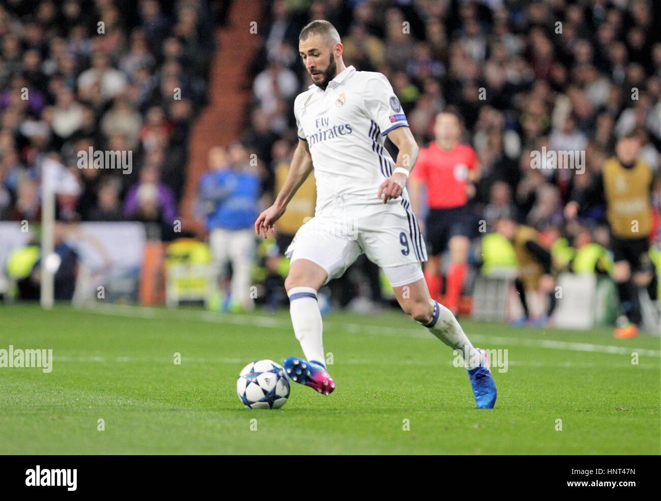Madrid, Spain. 15th February 2017. Karim Benzema Real Madrid in the ...