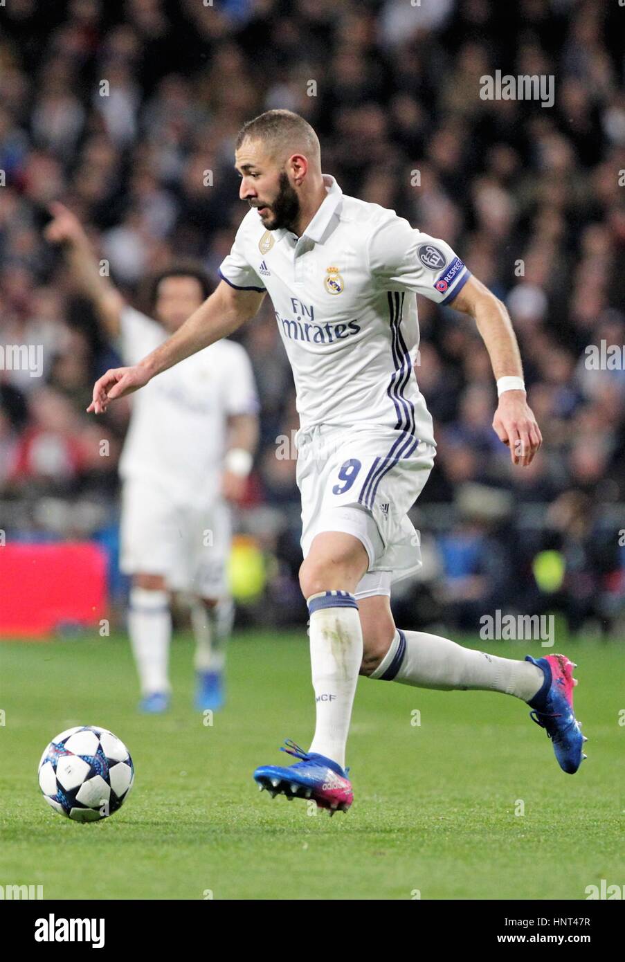 Madrid, Spain. 15th February 2017. Karim Benzema Real Madrid in the ...