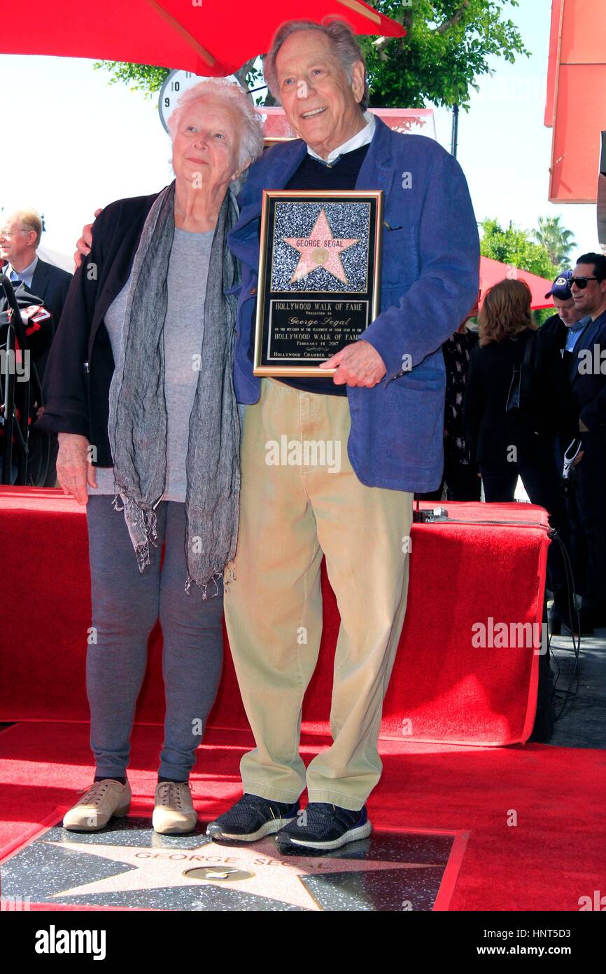 Los Angeles, CA, USA. 14th Feb, 2017. Sonia Segal, George Segal at the ...