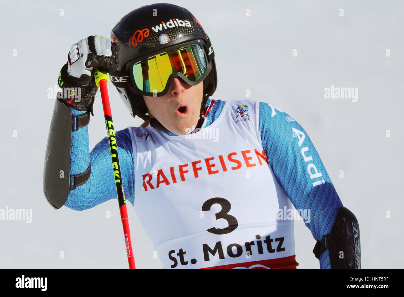 St. Moritz, Switzerland. 16th Feb, 2017. Italian athlete Sofia Goggia ...