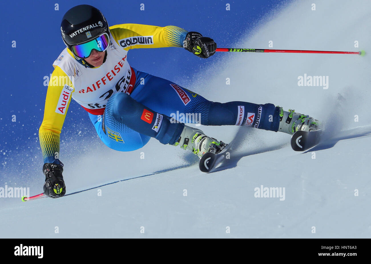 St. Moritz, Switzerland. 16th Feb, 2017. Kajsa Kling from Sweden in ...