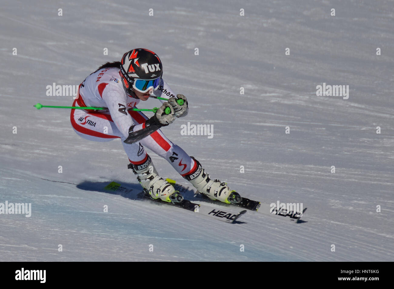 St. Moritz, Switzerland, 16th February 2017. Stephanie Brunner during ...